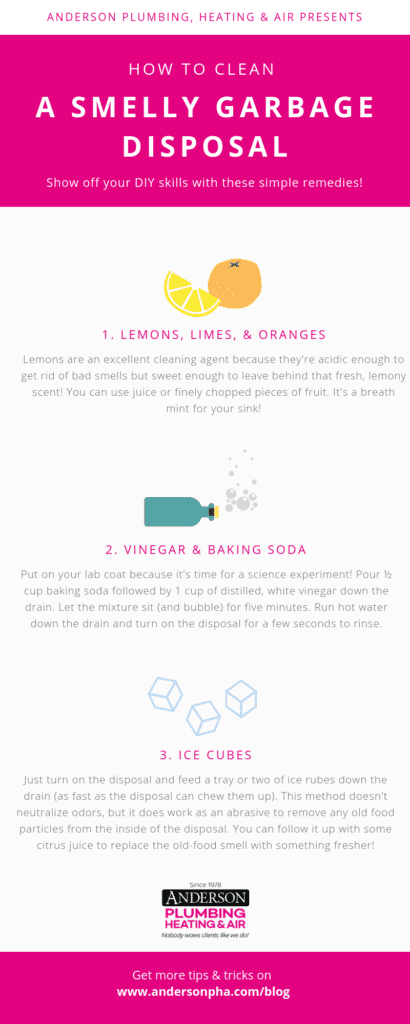 How to Clean a Smelly Garbage Disposal (Infographic) - Anderson ...